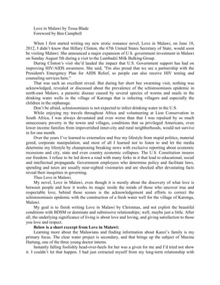 Writing love in Malawi | DOCX