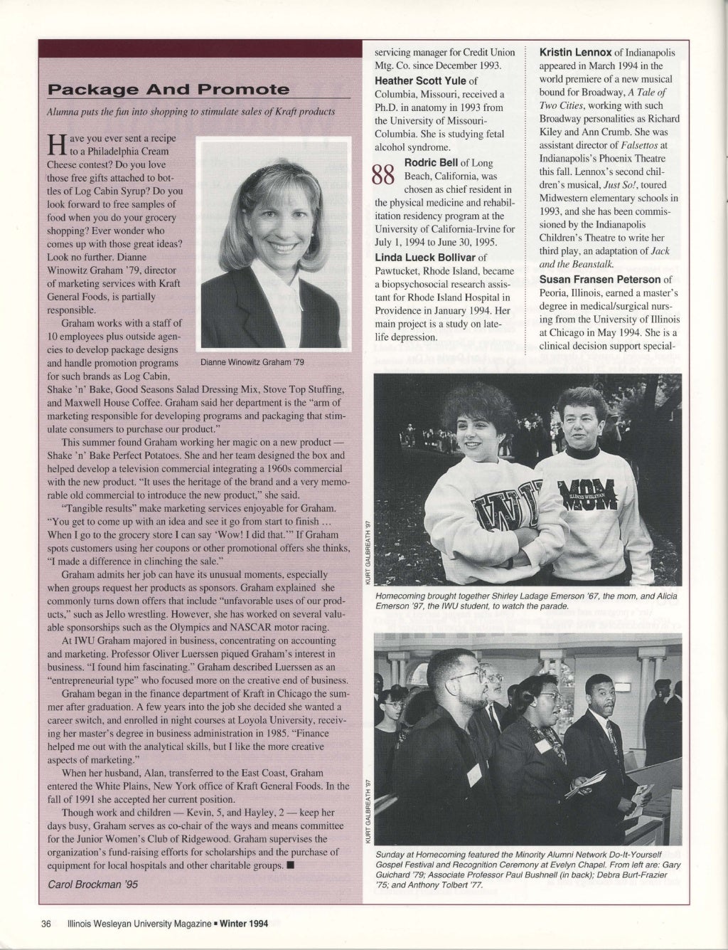 Writing Sample: Alumni Magazine Profile