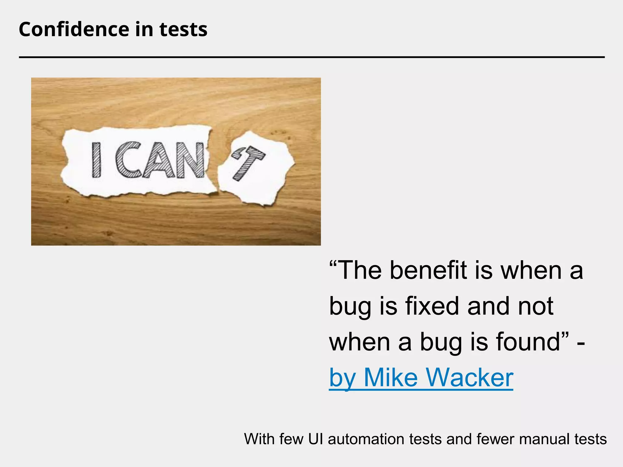 Writing Maintainable Tests Ppt