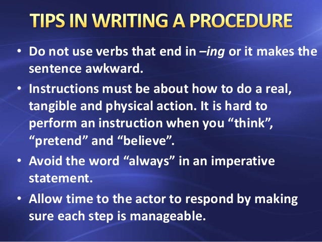 Writing manuals & procedures 2