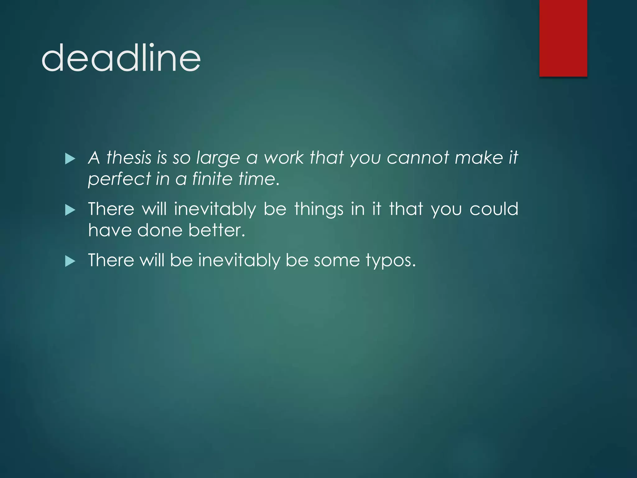 Writing MD thesis for postgraduate medical student | PPTX