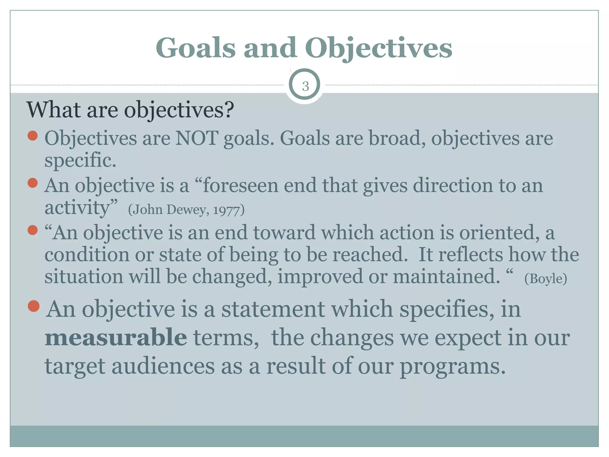 Writing measurable objectives | PPT