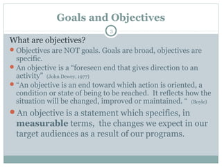 Writing measurable objectives | PPT