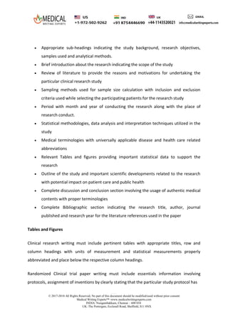 Writing medical content for clinical research | PDF
