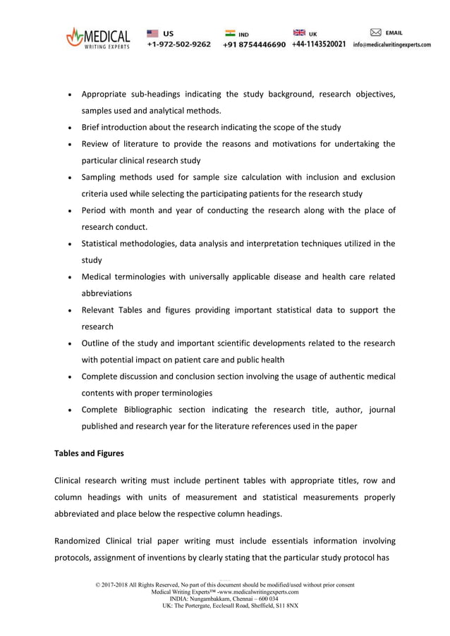 Writing medical content for clinical research | PDF