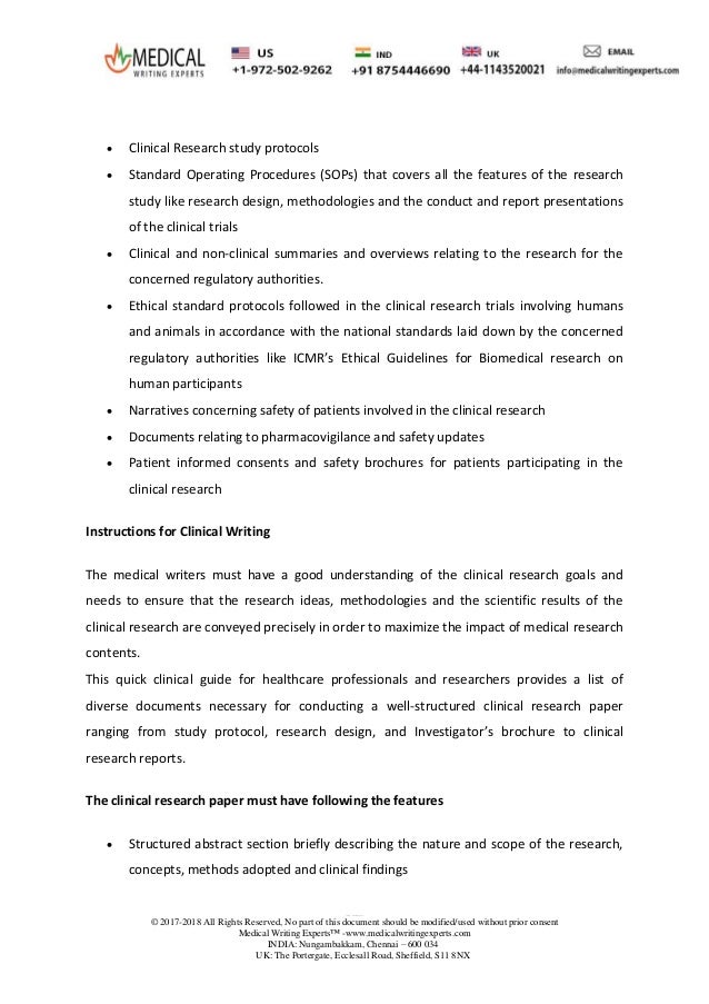 Writing Medical Content For Clinical Research Quick Guide For Clinica Writing Medical Content For Clinical Research Quick Guide For Clinica