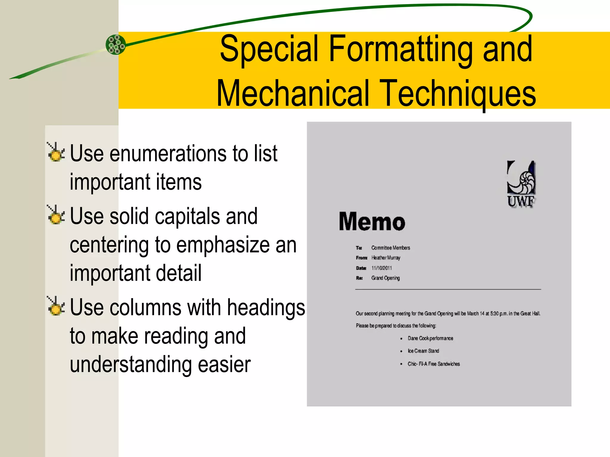 Writing memo continuation | PPT