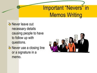 Writing memo continuation | PPT