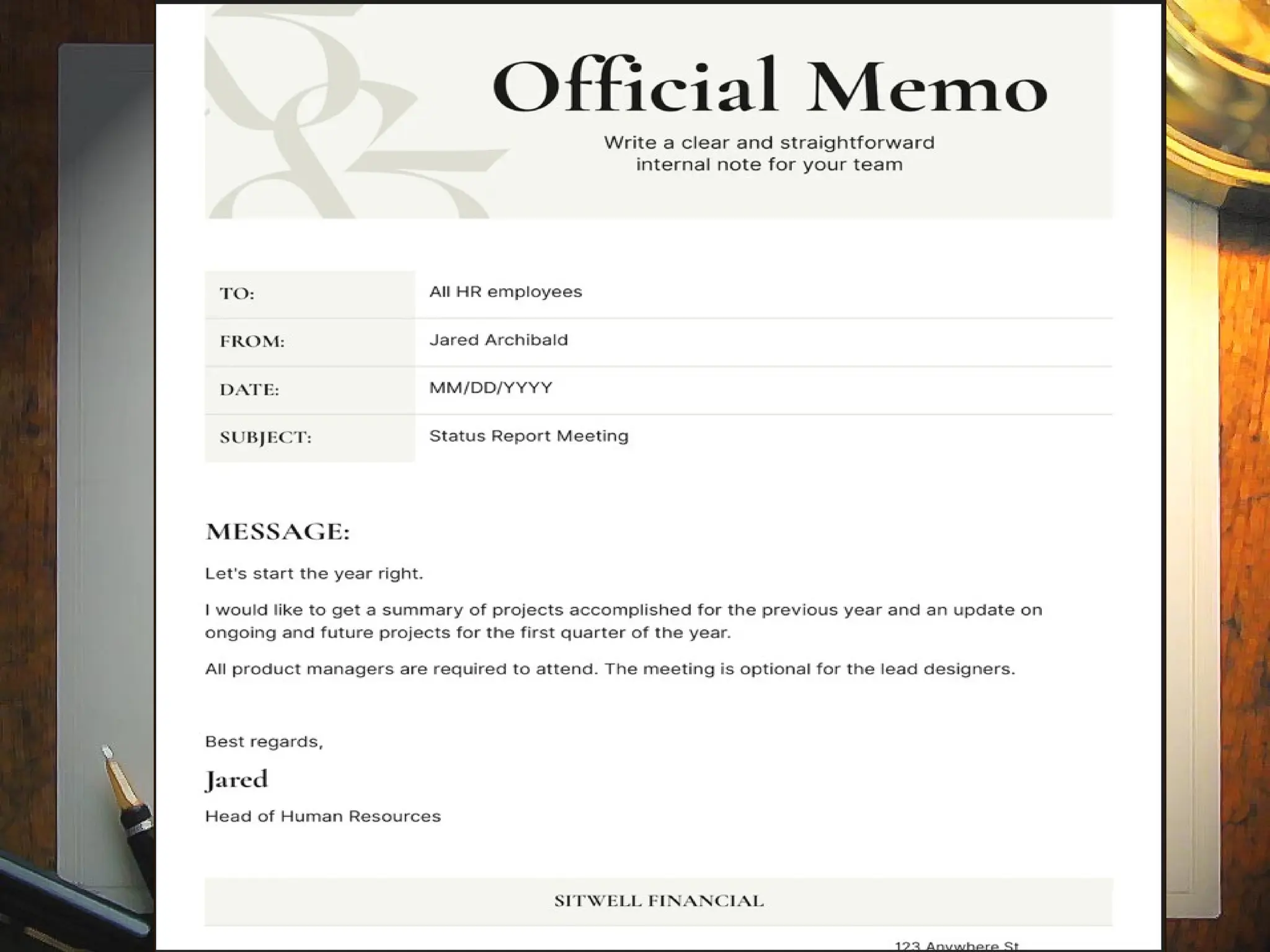 how to write a memorandum in english-1.ppt