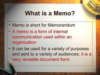 how to write a memorandum in english-1.ppt