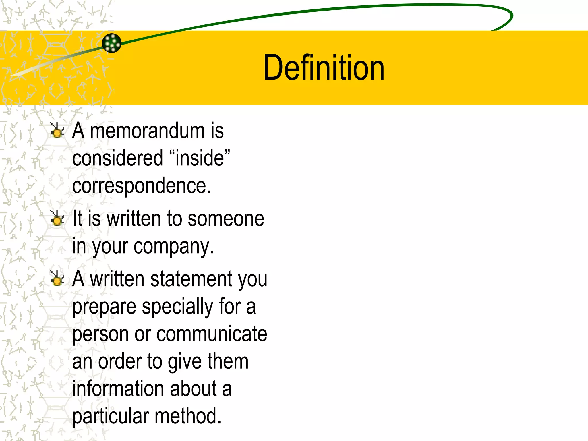 Writing memorandum | PPTX