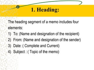 Writing memorandum | PPTX