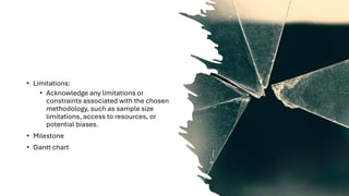 Writing Methodology Section in public health | PPT