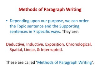 Writing methods | PPTX