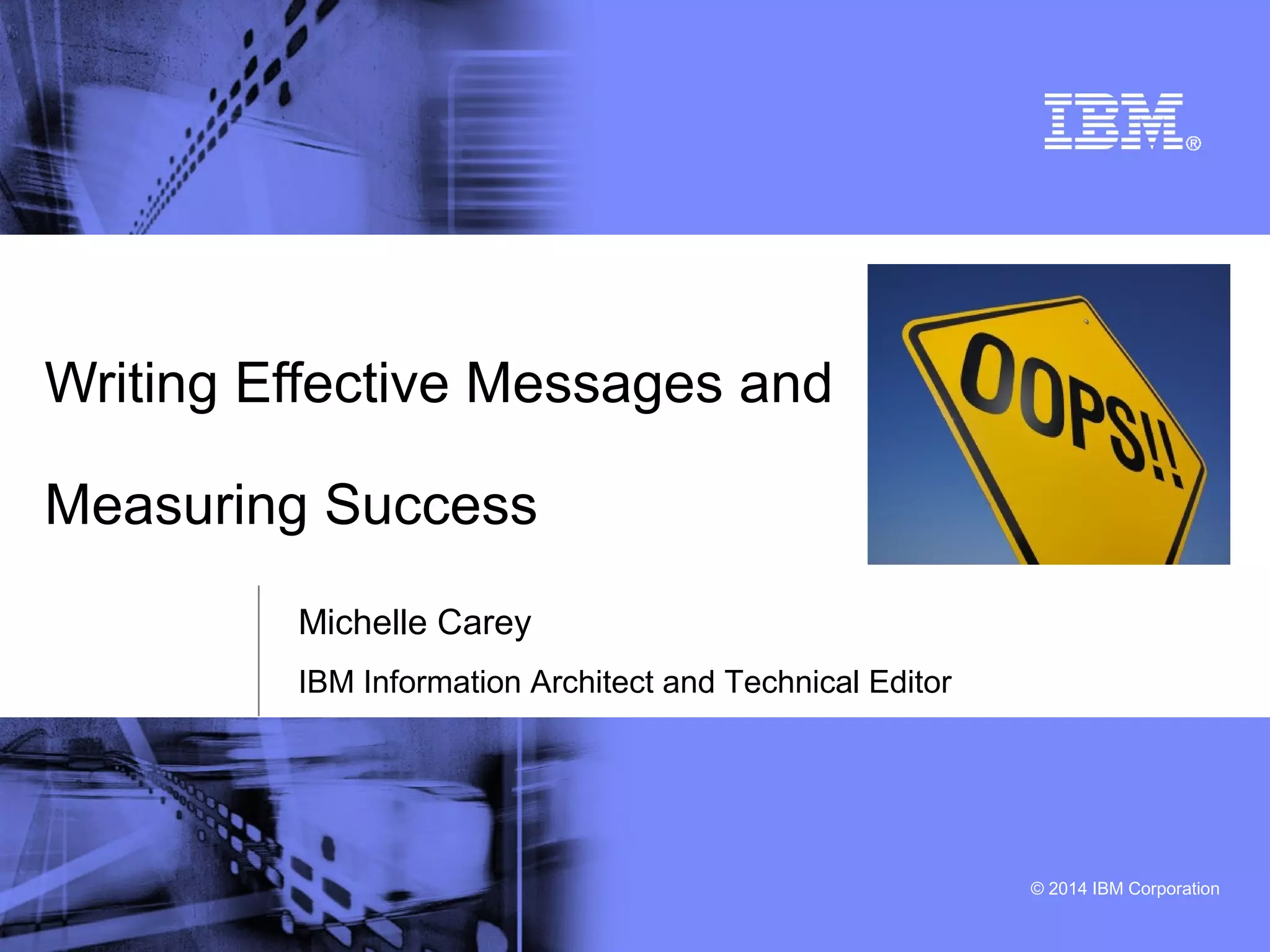 Writing Effective Messages - Michelle Carey | PPT