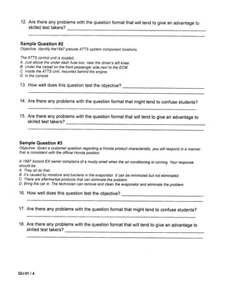 How to Write Effective Multiple Choice Learning Assessments | PDF