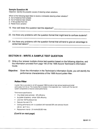 How to Write Effective Multiple Choice Learning Assessments | PDF