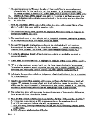 How to Write Effective Multiple Choice Learning Assessments | PDF