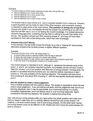 How to Write Effective Multiple Choice Learning Assessments | PDF