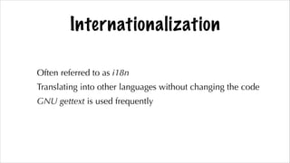 Writing multi-language documentation using Sphinx | PDF