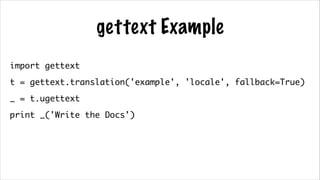 Writing multi-language documentation using Sphinx | PDF