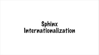 Writing multi-language documentation using Sphinx | PDF