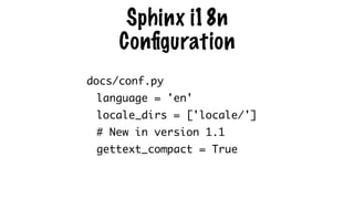 Writing multi-language documentation using Sphinx | PPT