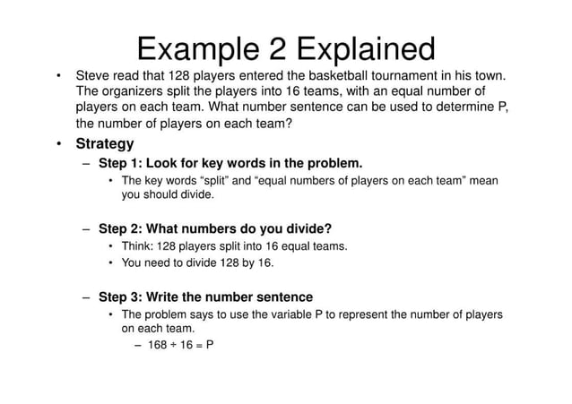 Writing Number Sentences | PDF