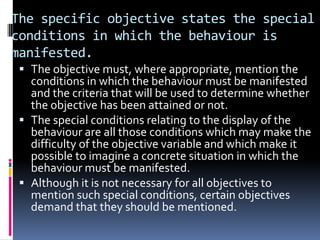 Writing objectives | PPTX