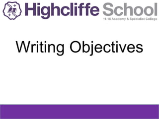Writing objectives | PPT