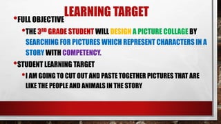 Writing objectives and learning targets | PPTX