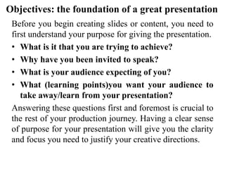 Writing objectives power point | PDF