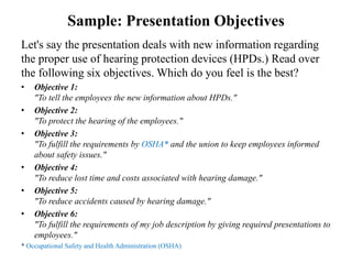 Writing objectives power point | PDF