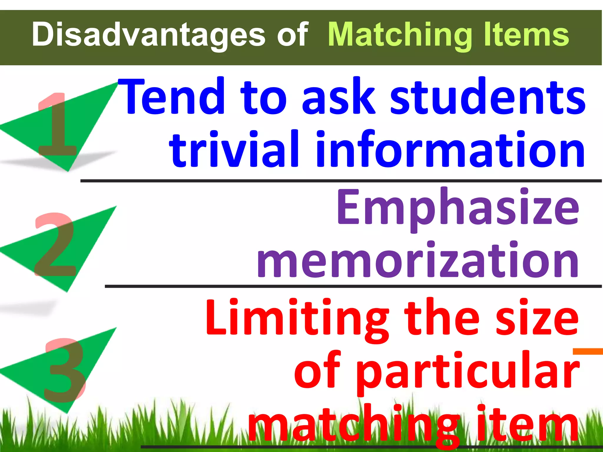 Writing objective test items | PPTX