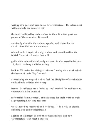 writing of a personal manifesto for architecture. This docume.docx