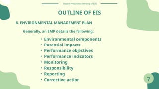 Environmental Impact Statement Report Preparation | PPTX