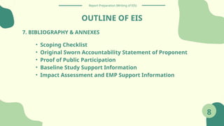 Environmental Impact Statement Report Preparation | PPTX