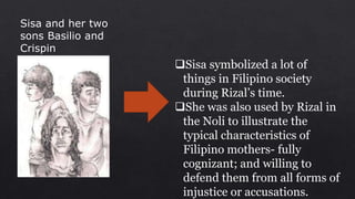 Writing of the noli, plot, characters | PPTX