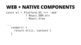 Writing Once: Multi-client code sharing in ReactJS | PPT