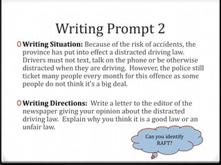 Writing on demand | PPTX