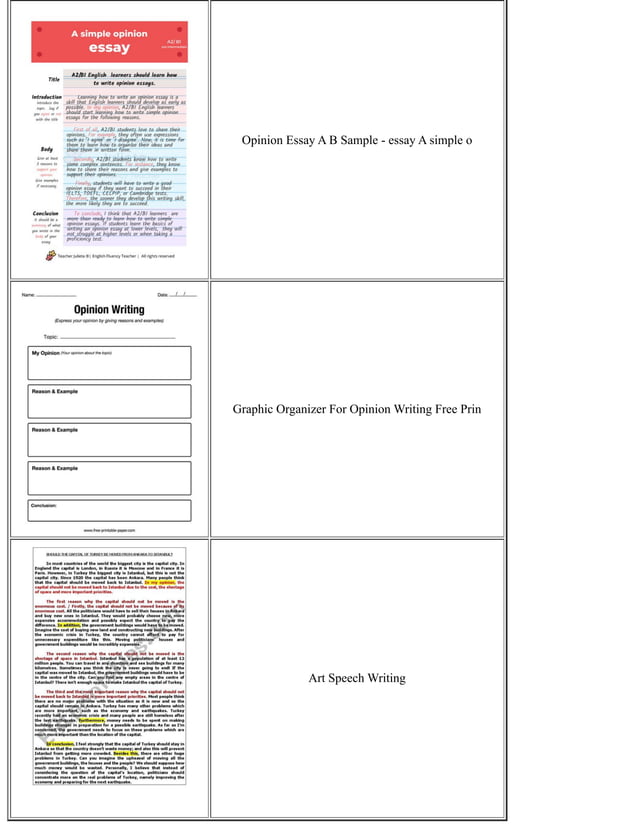 Writing Opinion Essay | PDF