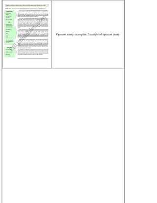 Writing Opinion Essay | PDF