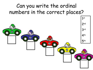 Writing ordinal numbers | PPT