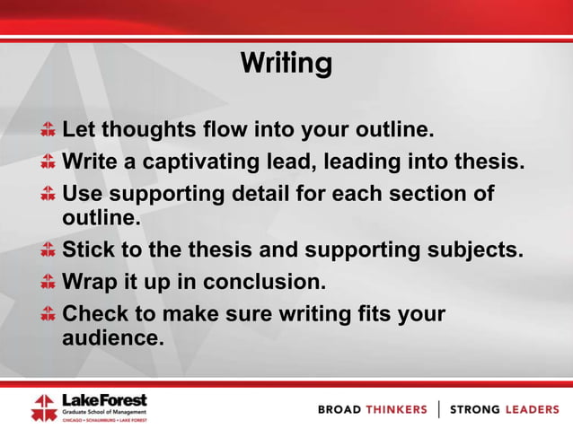 Hiow to Organize Your Writing | PPT