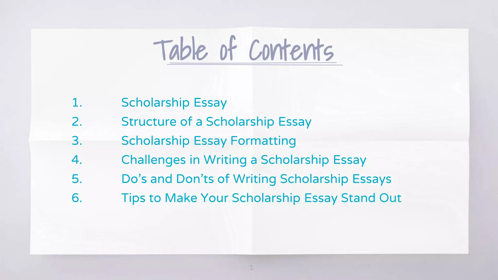 Writing Outstanding Scholarship Essays | PPT