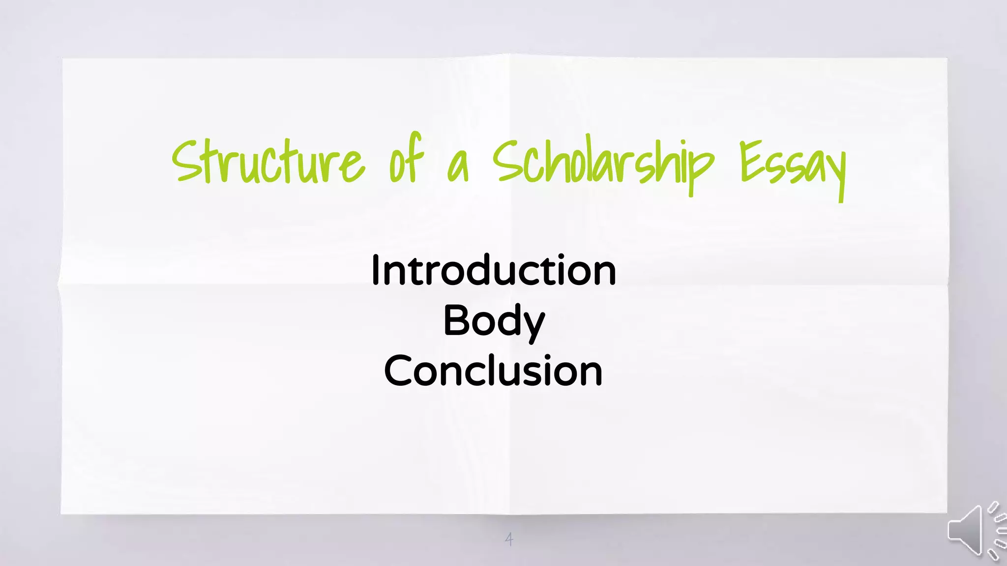 Writing Outstanding Scholarship Essays | PPT