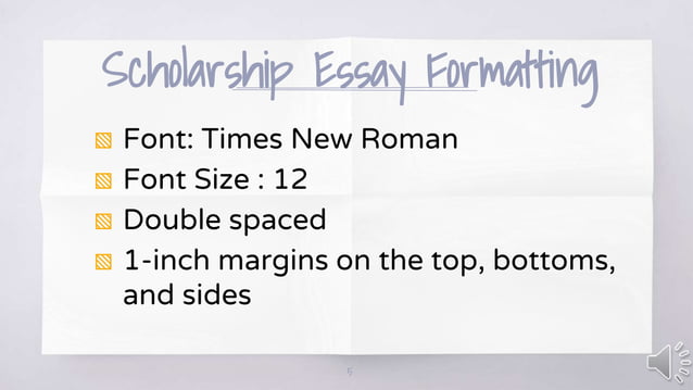Writing Outstanding Scholarship Essays | PPT