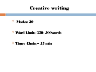GCE O LEVEL Writing Paper | PPT