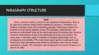 WRITING PARAGRAPH in English, topic sentence, supporting sentence | PPTX