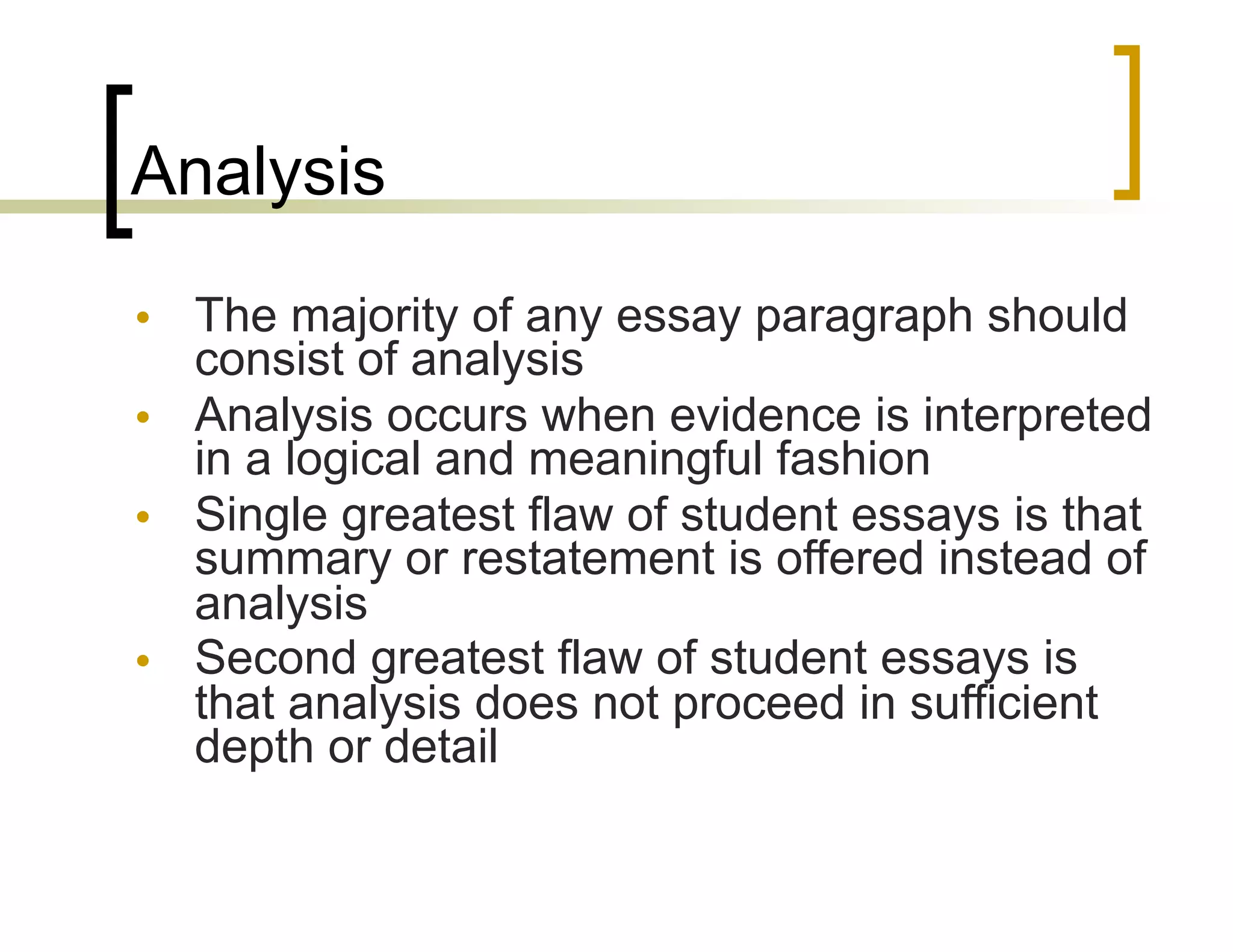 MEAL Plan for Writing Essay Paragraphs | PPT